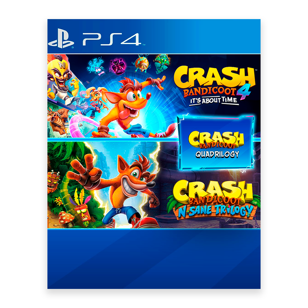 Crash Bandicoot – Quadrilogy Bundle – PS4 – El Cartel Gamer